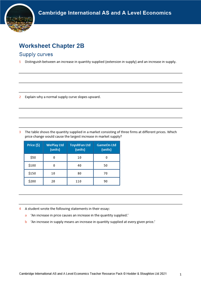 Worksheet 2B | Boost