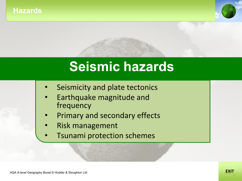 Presentation: Seismic hazards | Boost