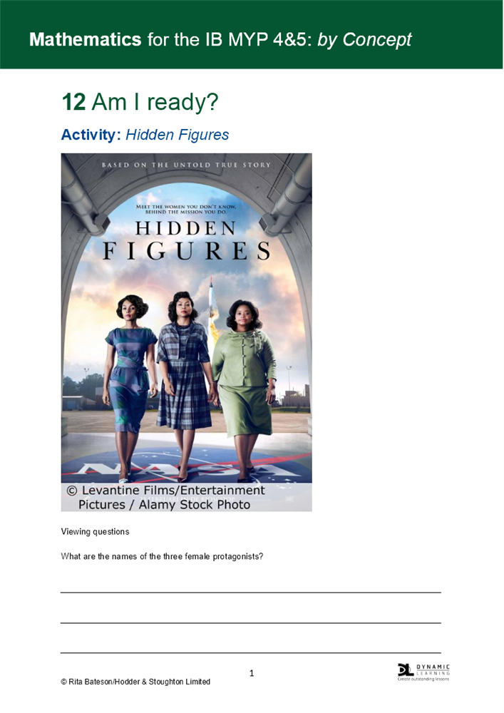 Activity Hidden Figures Boost